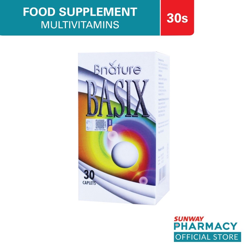 Bnature Basix (Multivitamin-Multimineral) (30's) | Shopee Malaysia