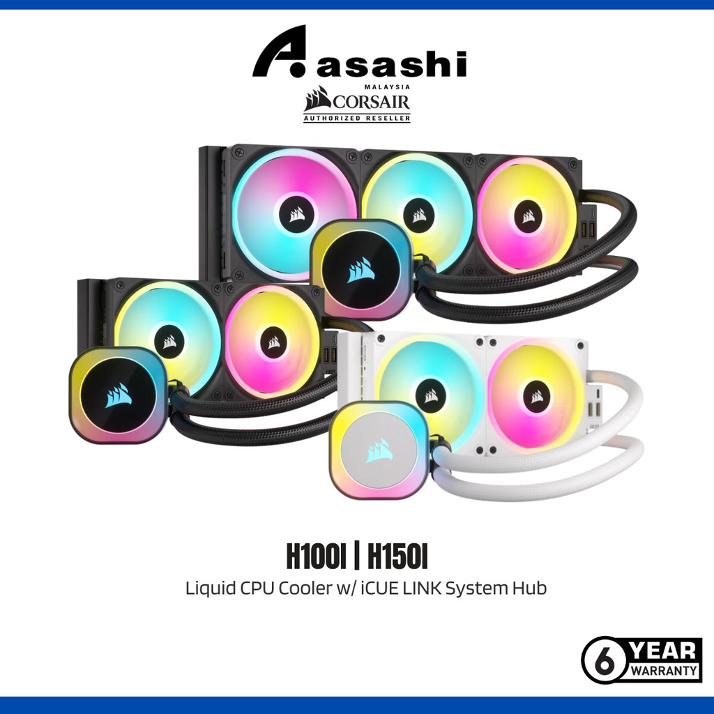 Corsair iCUE LINK H100i RGB 240mm | H150i RGB 360mm Liquid CPU Cooler w ...