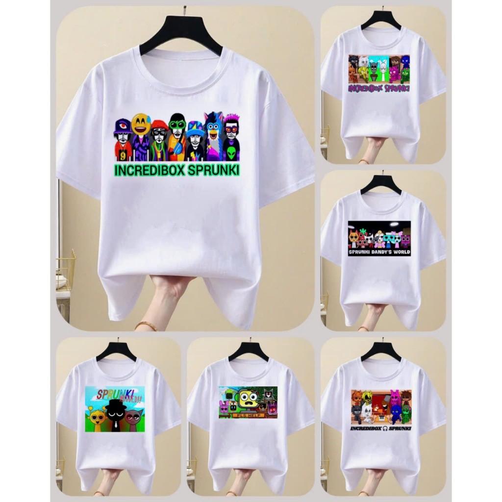 Game INCREDIBOX SPRUNKI T-shirt, beautiful fabric for boys and girls ...