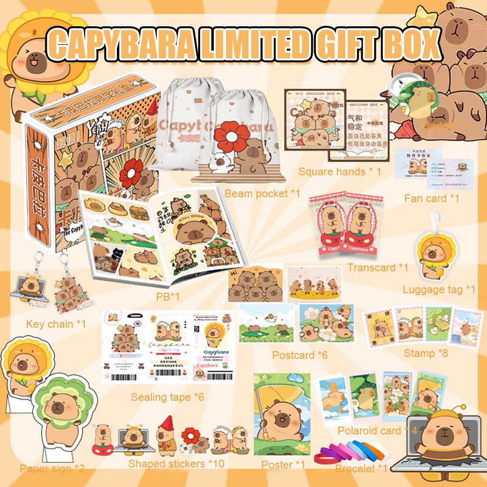 Capybara Gift Box Star Anime Surprise Cute Box for Proposal, Wedding ...