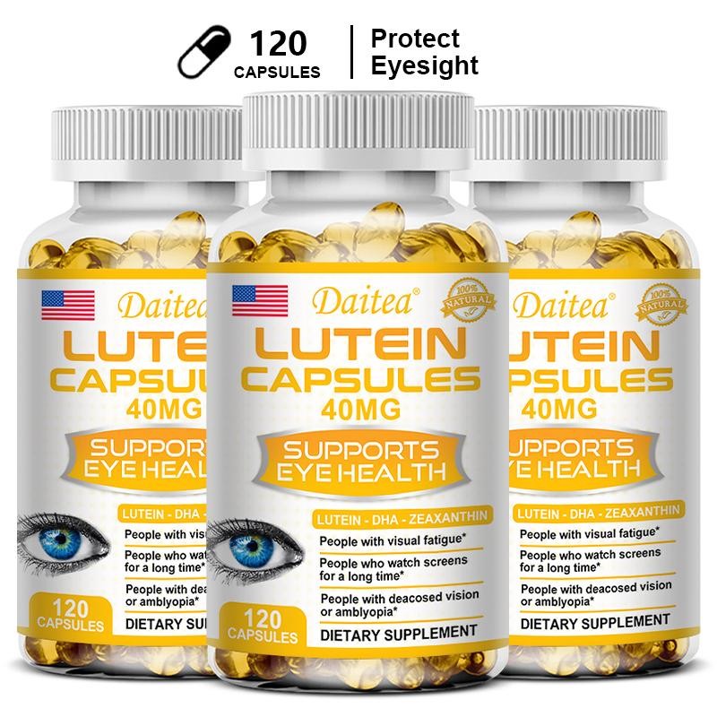 Daitea Lutein Supplement, 40 Mg Per Serving, Contains Lutein-DHA ...