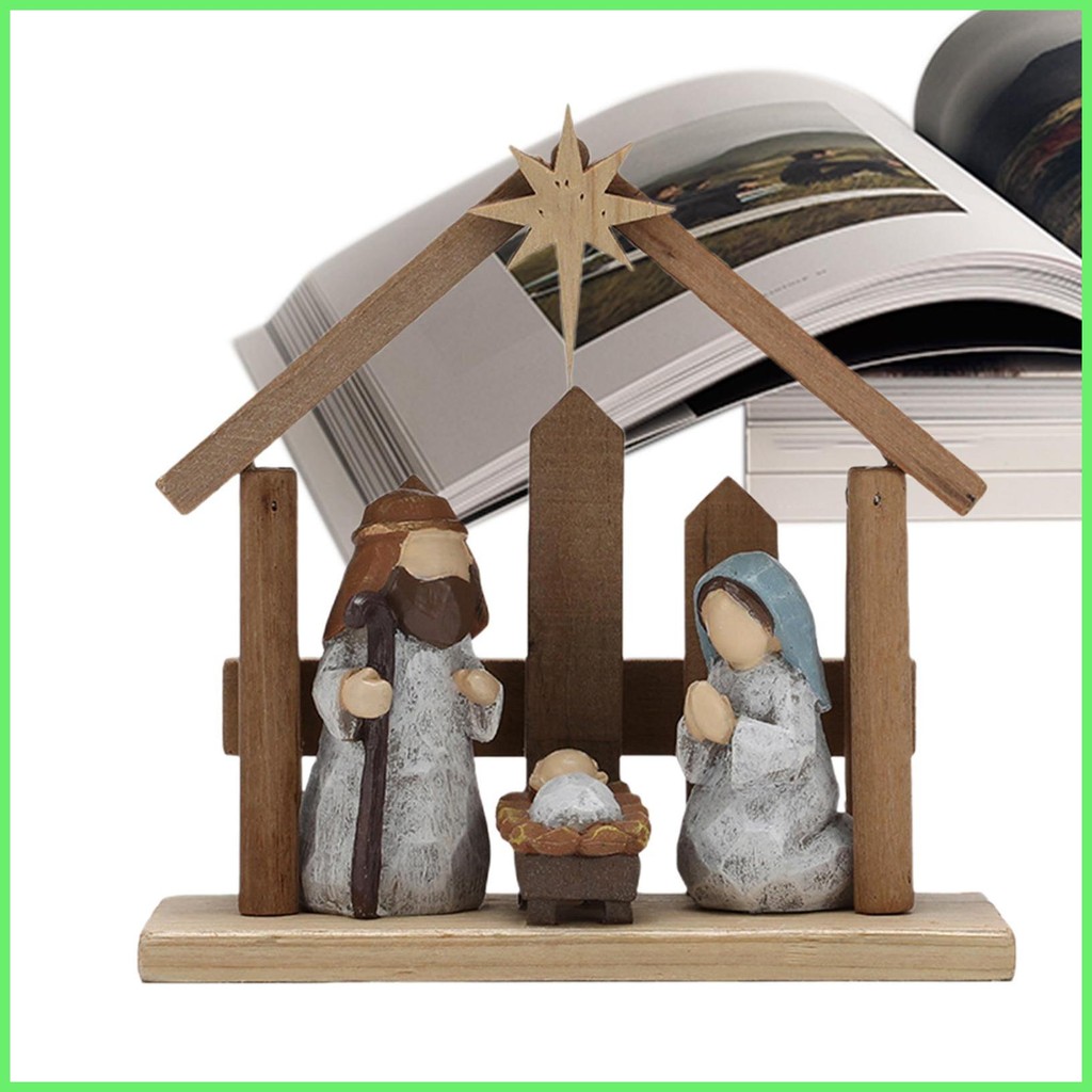 Nativity Scene Figurines Nativity Scene Manger Ornament Nativity Scene ...