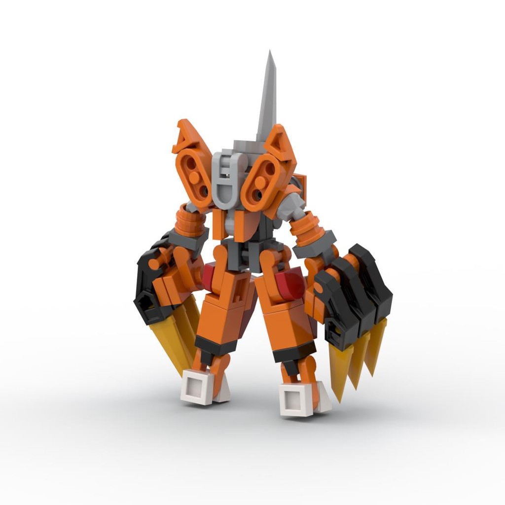 3d Mini Building Blocks Compatible Lego MOC Small Mecha Outer Bone ...