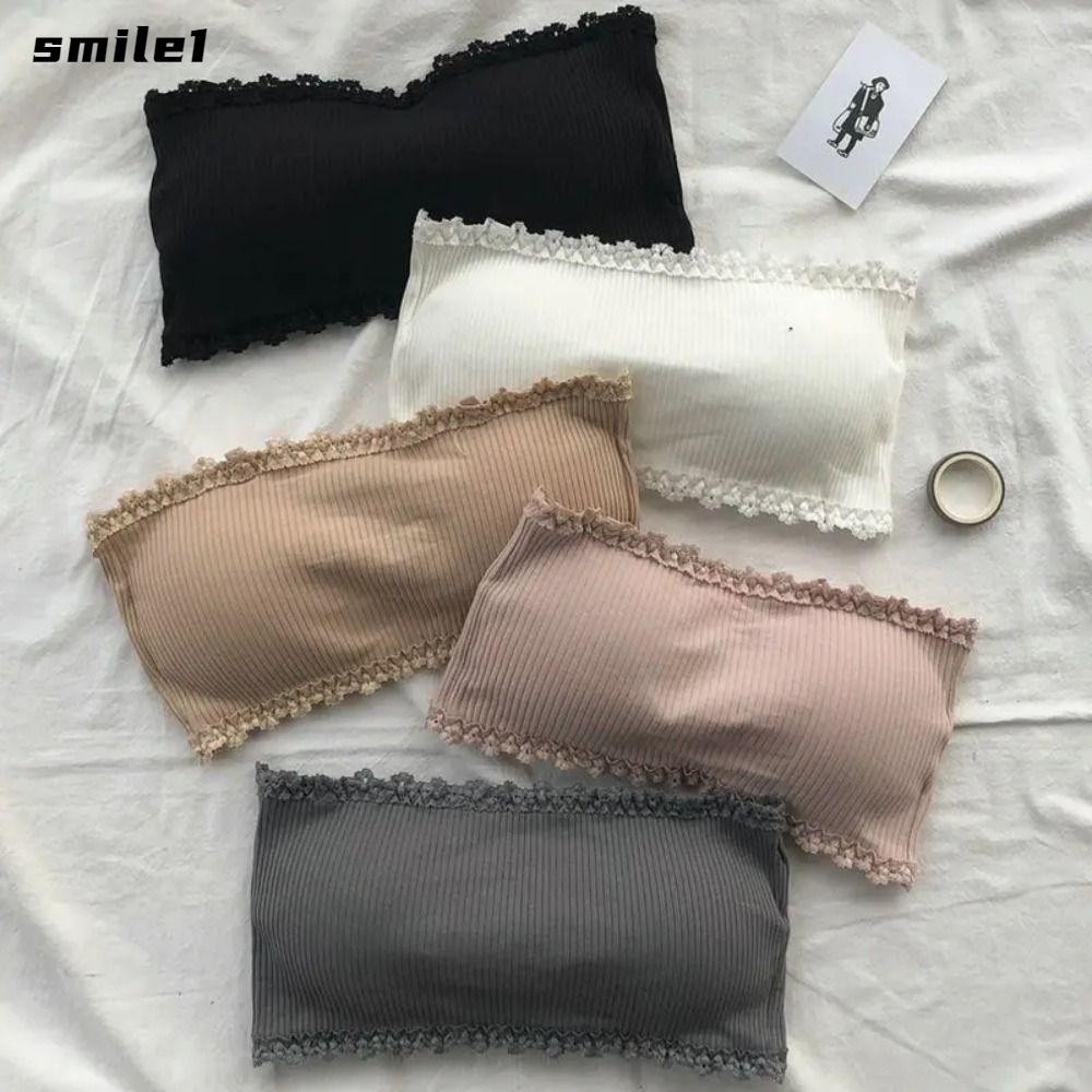 SMILE Women Bras, Spice Girls Underwear Tube Tops, Lace Strapless ...