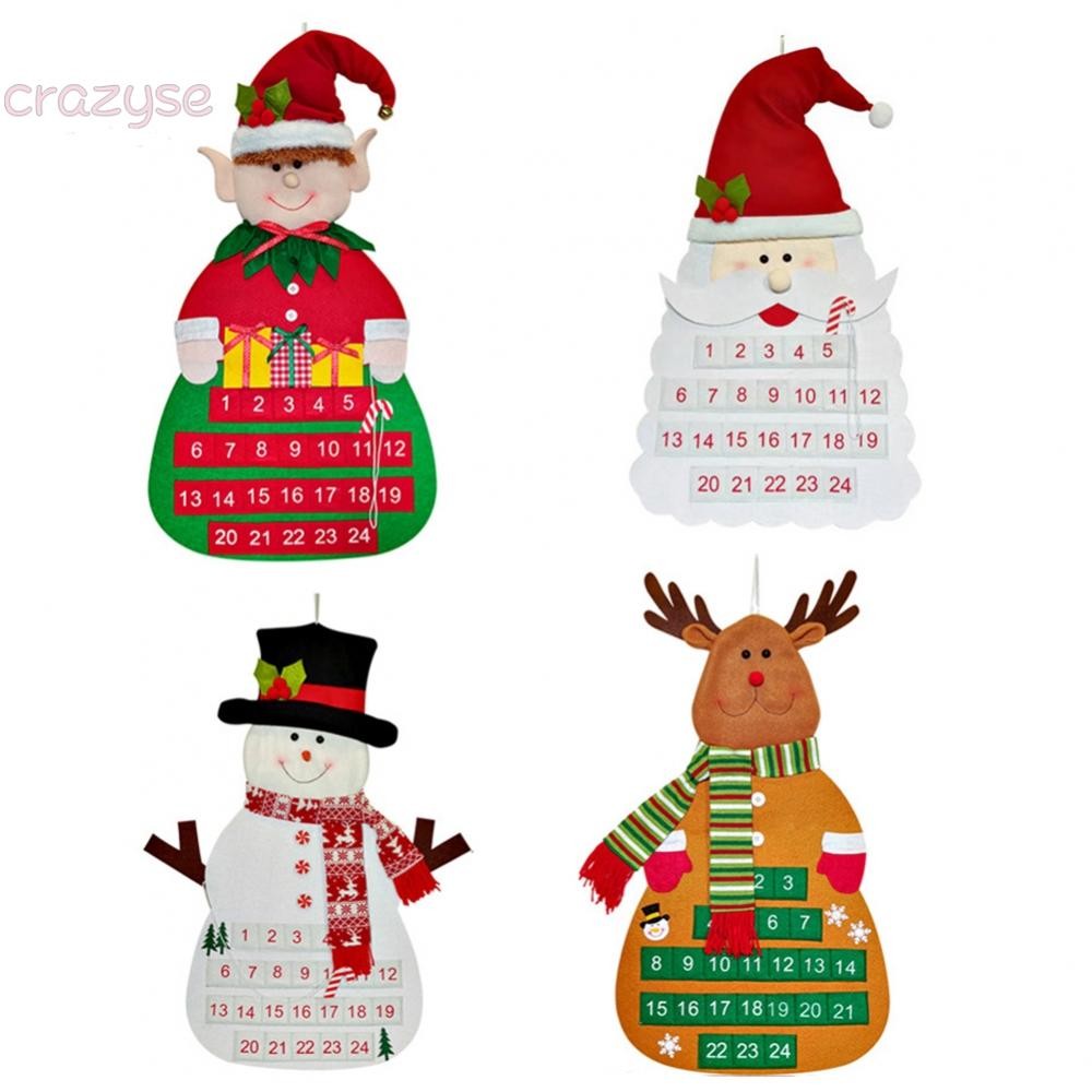 Cloth Santa Countdown Calendar to Brighten Up Your Festive Celebrations ...