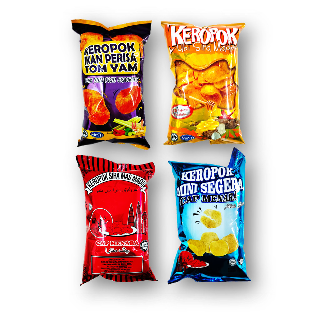 CAP MENARA KEROPOK IKAN / KEREPEK UBI 50G | Shopee Malaysia