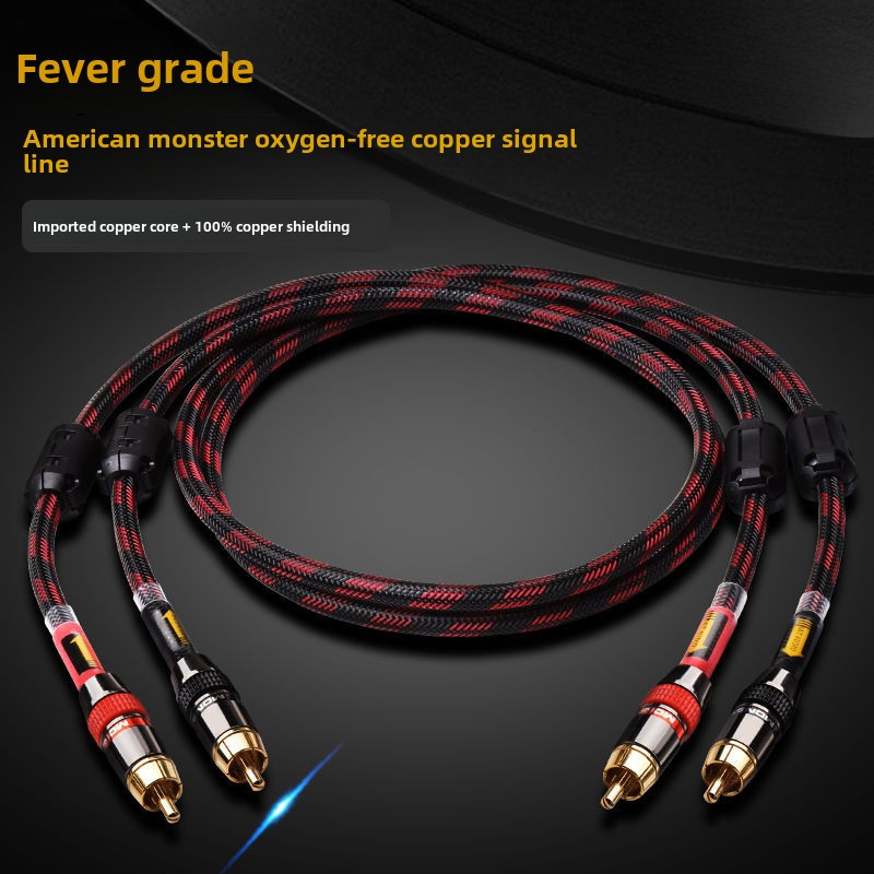 High-Quality Monster Audio Cable with Pure Copper RCA Red White Signal ...