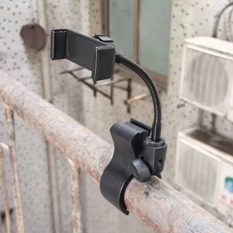 Multifunctional large round tube cell phone clamp 3-6cm diameter ...