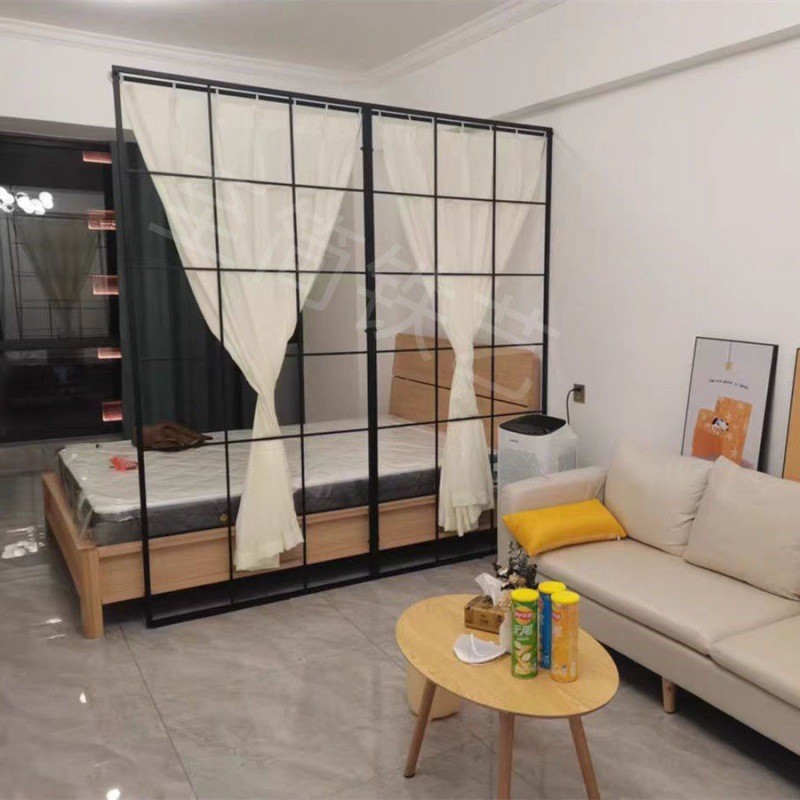 Skrin besi tempa pintu masuk partition bilik sewa bilik tidur ruang ...