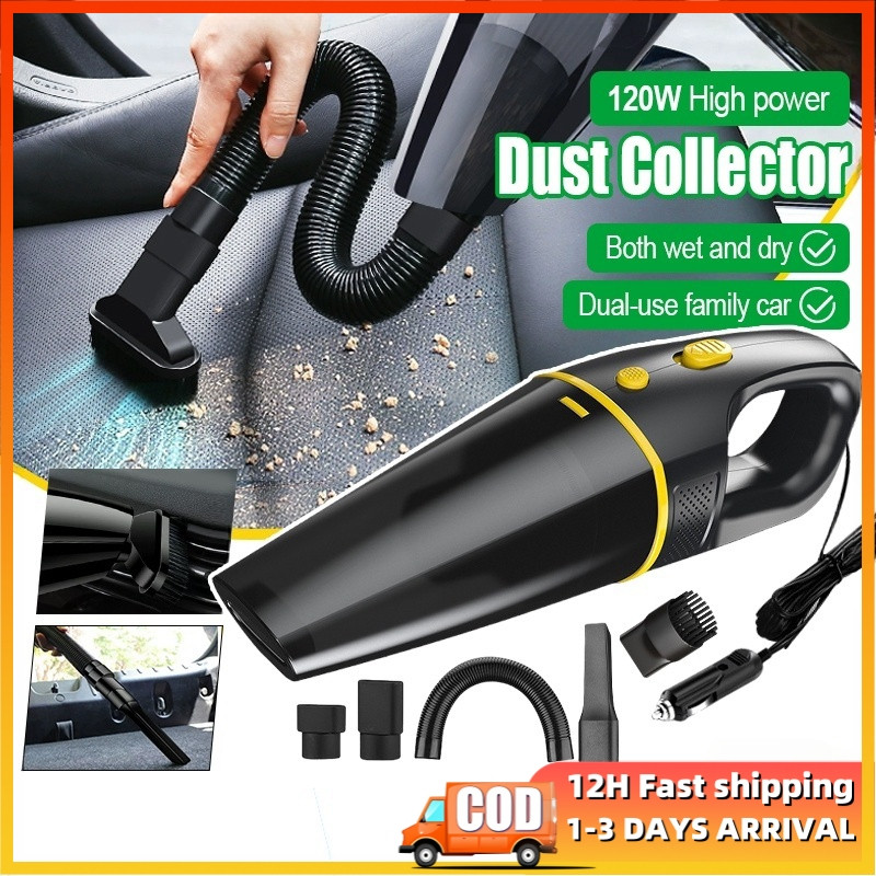 Car Handheld High Power Vacuum Cleaner Plug-in Wired Car Wet And Dry ...