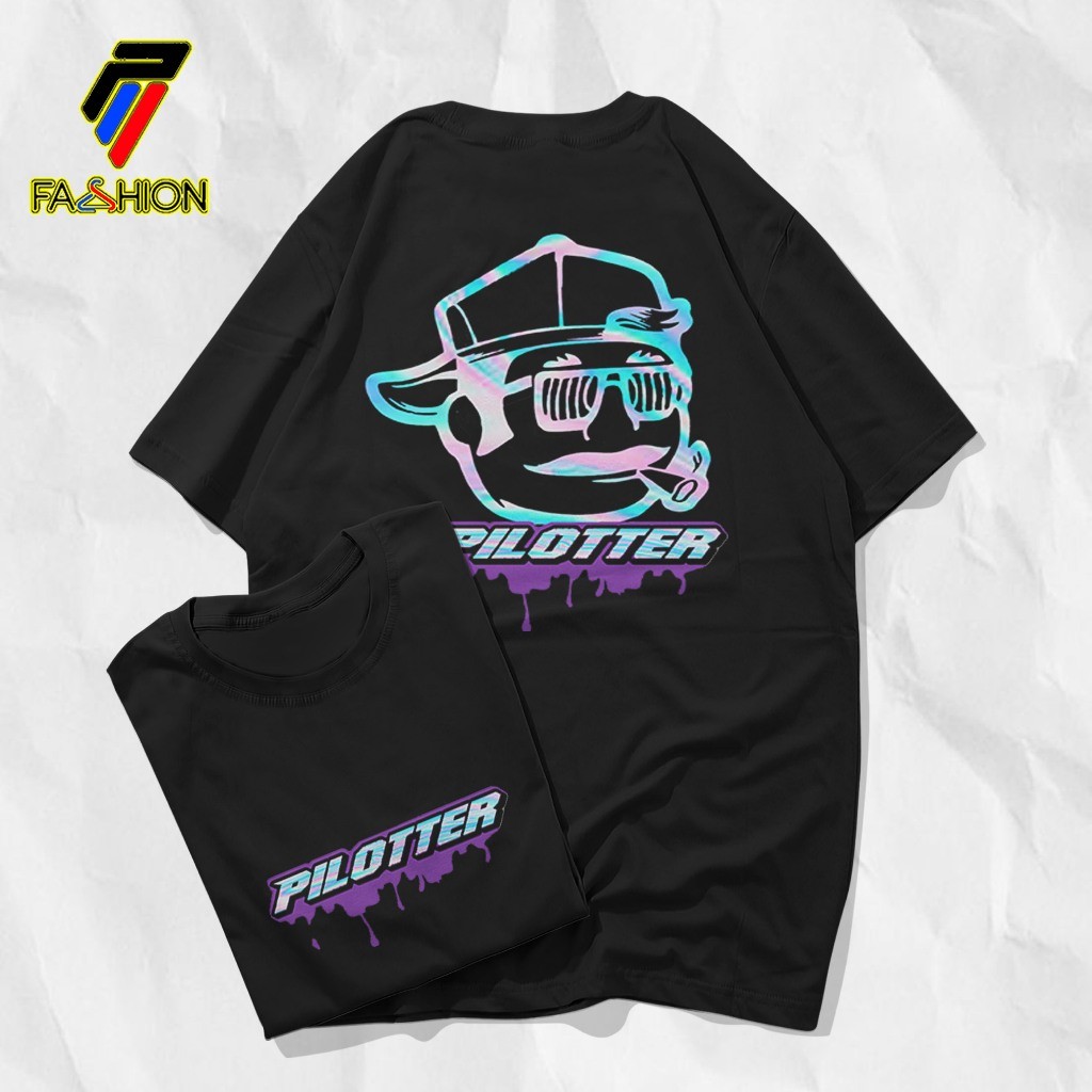 Original PILLOTER SMOKER T-SHIRT - PILLOTER SMOKER BLACK TSHIRT PREMIUM ...