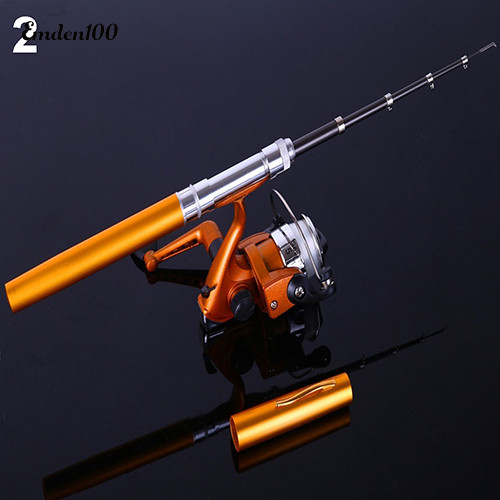 Telescopic Mini Pen Shape Portable Pocket Fish Spinning Rod Pole with ...
