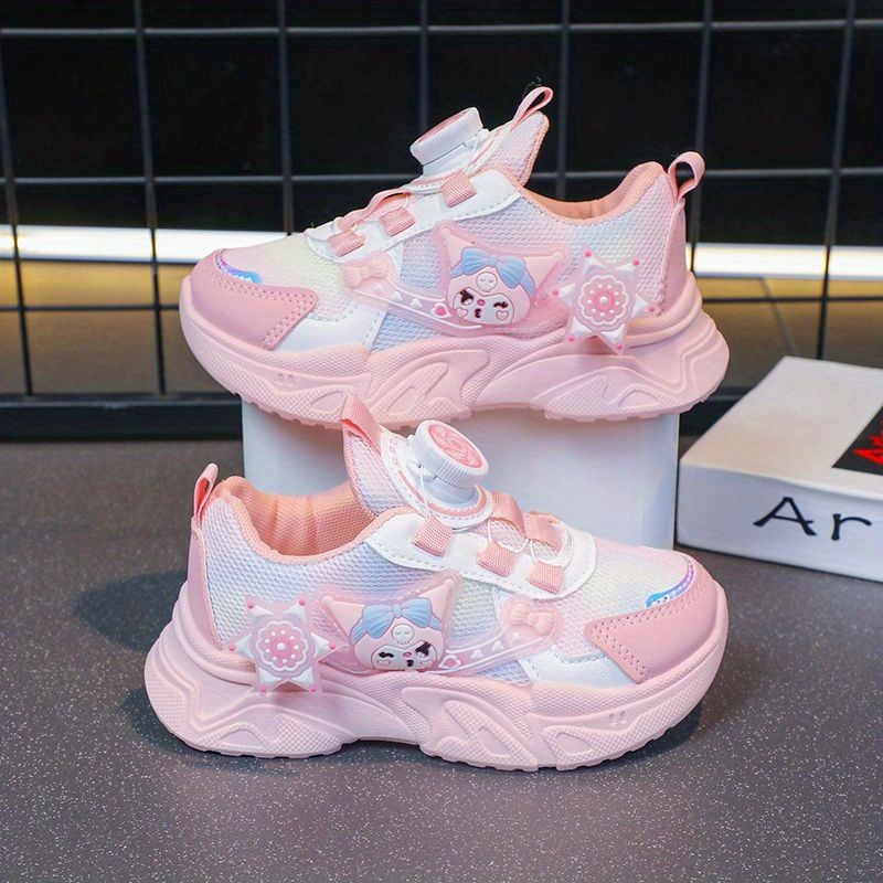 Girls Shoes 2025 Autumn Winter Rotating Kuromi Button Sneakers ...