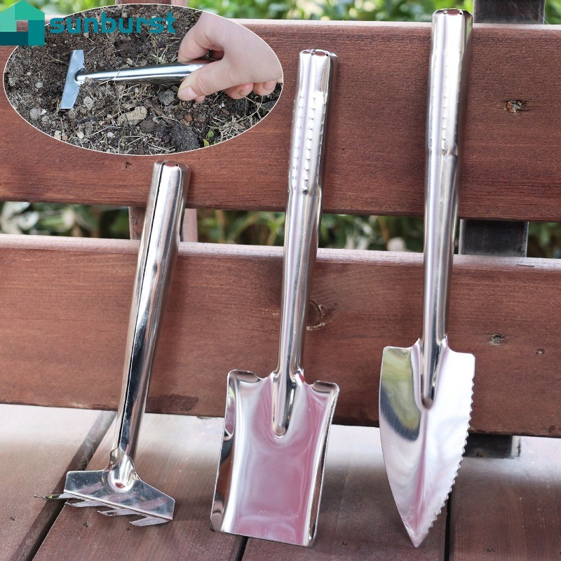Stainless Steel Mini Garden Shovel - Weeding Gardening Tool - Anti-slid ...