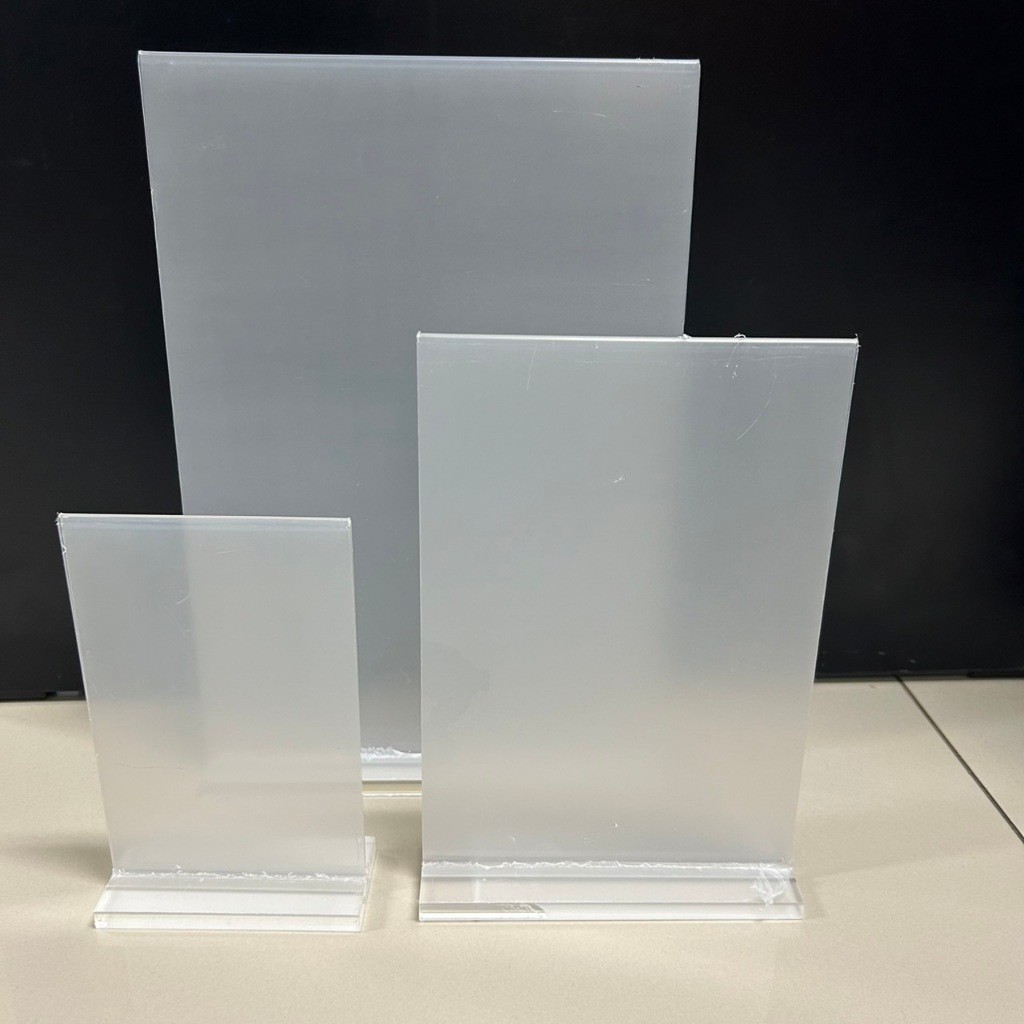 Table Sign Menu Board Acrylic Insert Clear Base Size A4 A5 A6 | Shopee ...