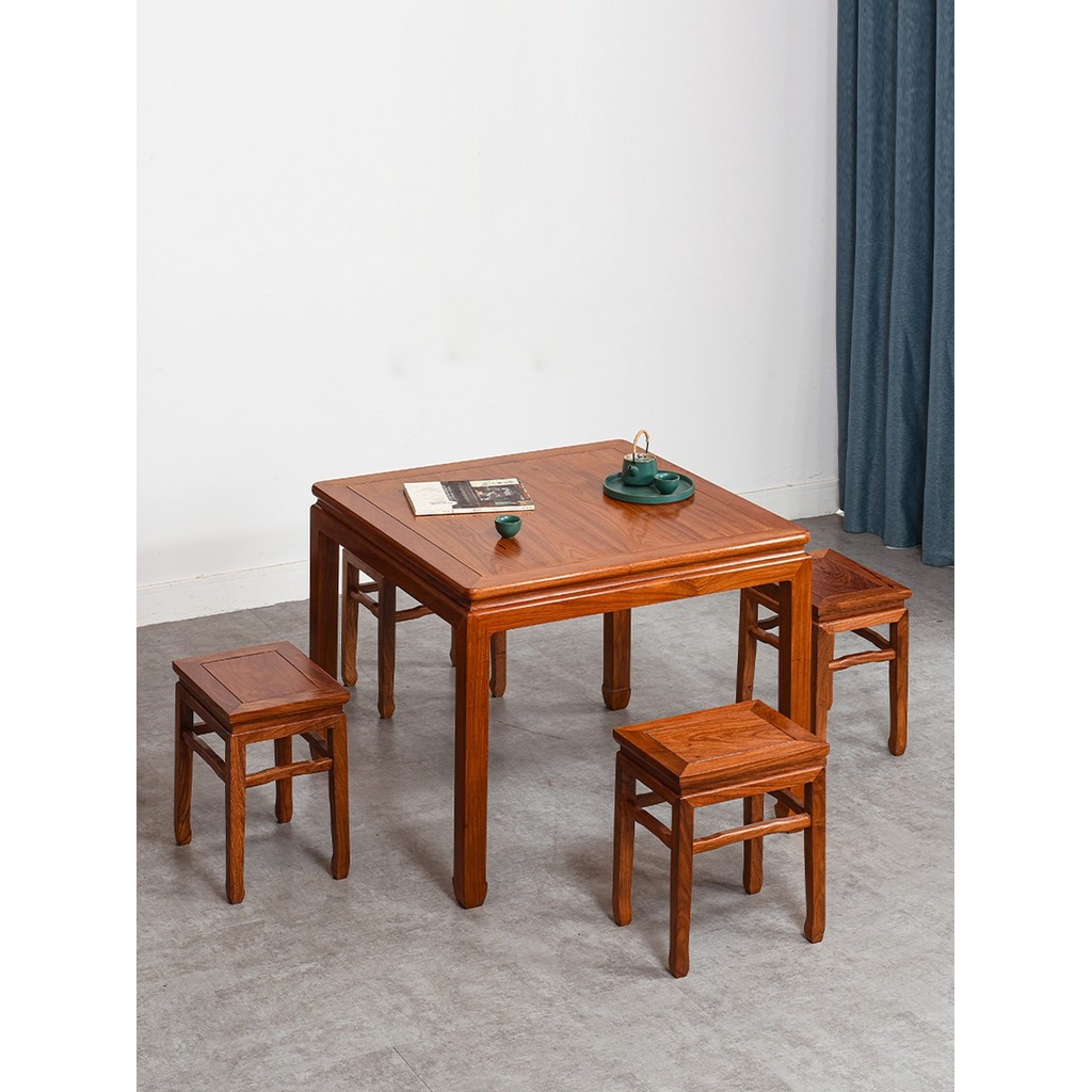 Redwood Eight Immortals Meja Gaya Cina Meja Makan Kayu Pepejal dan ...