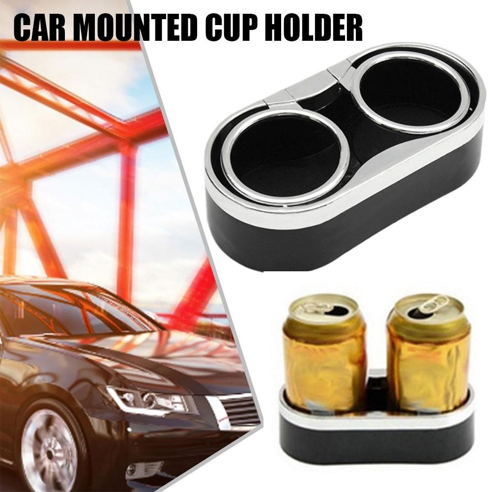 Car Cup Holder Dual Hole Drinks Holder Black Multifunction Box Portable ...