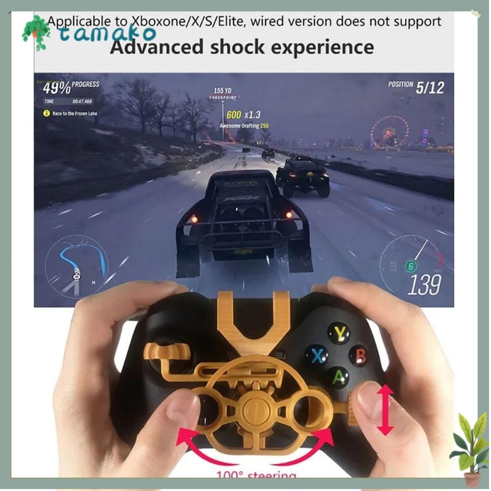 TAMAKO Controller Auxiliary Wheel, Gaming DIY Game Steering Wheel, Universal Gamepad Steering ...