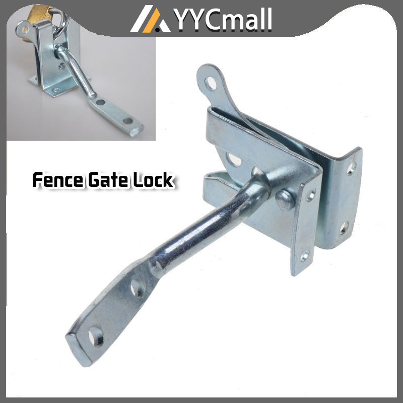 Fence Gate Lock Latch Automatic Gravity Lever Fence Door Steel Hasp ...