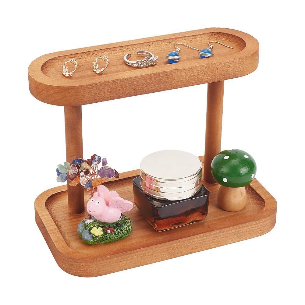 [Ready Stock] Wooden Double-Layer Shelf Desktop Storage Organizers ...