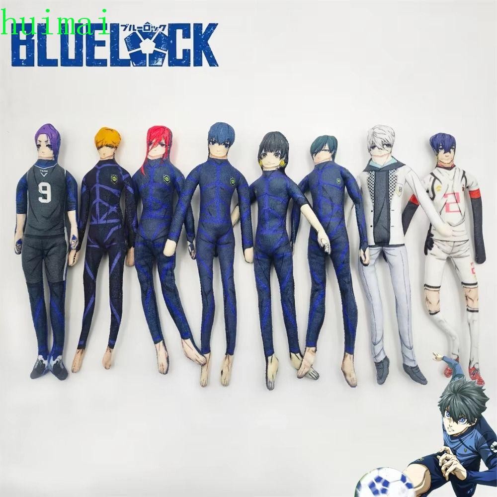 HUIMAI Isagi Yoichi Stuffed, Anime Peripheral Twistable Shape Blue Lock ...