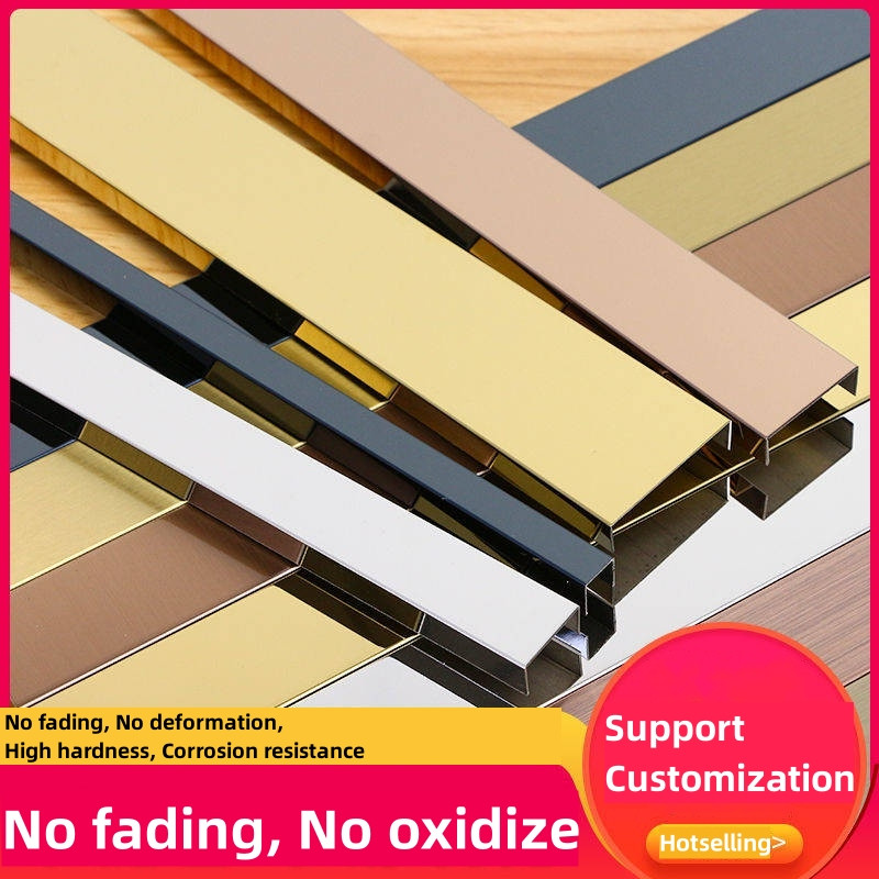 wainscoting readystock Stainless Steel U-Tank Black Titanium Gold ...