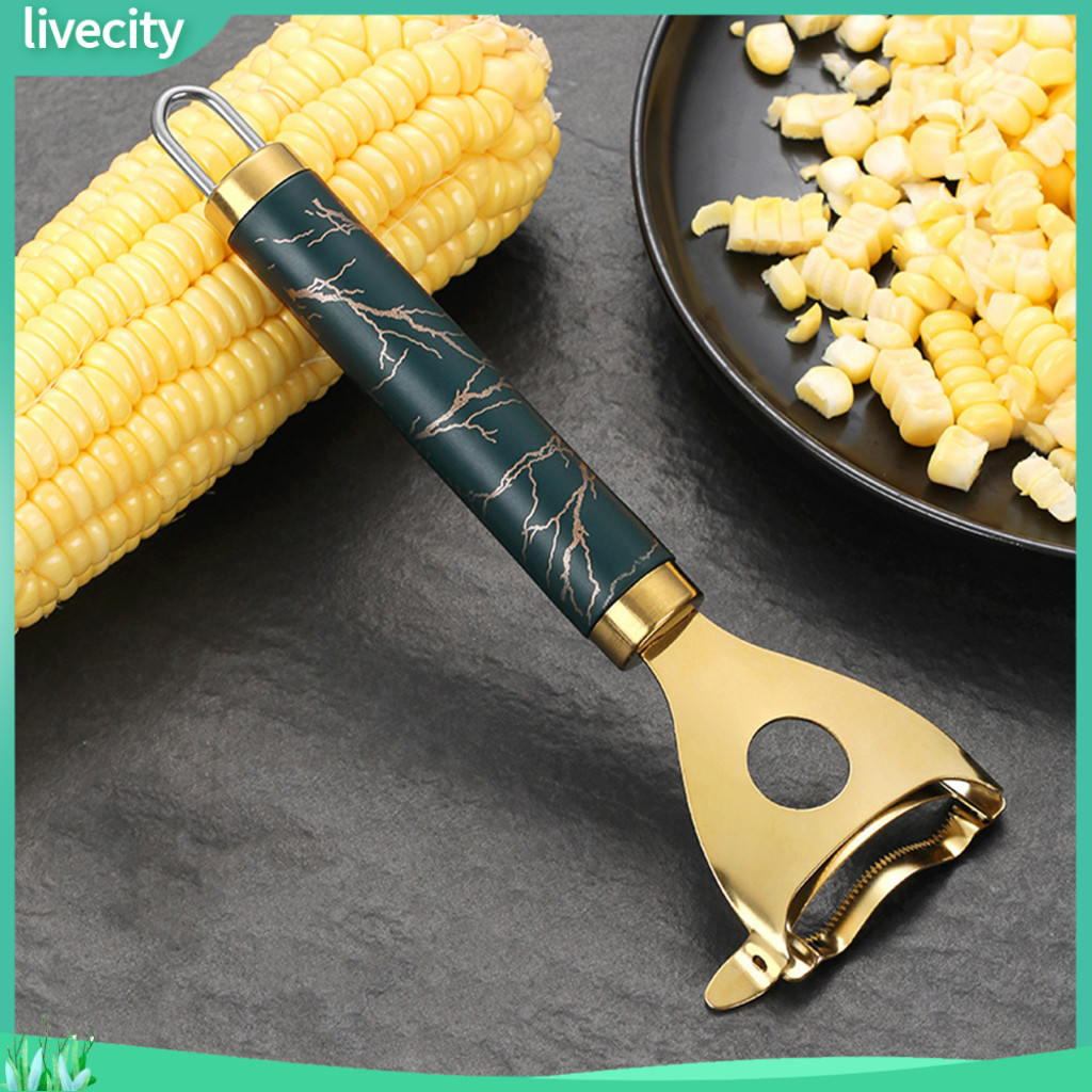 livecity| Stainless Steel Corn Peeler Corn Cob Stripper Tool Easy-to ...