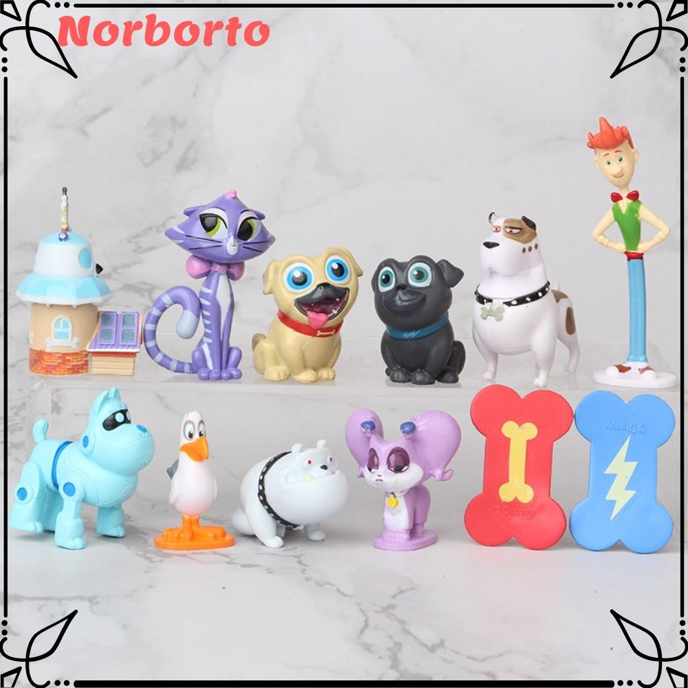 NORBORTO PVC Figure, Bingo Rolly Miniature Figurine, Bob Puppy Dog Pals ...