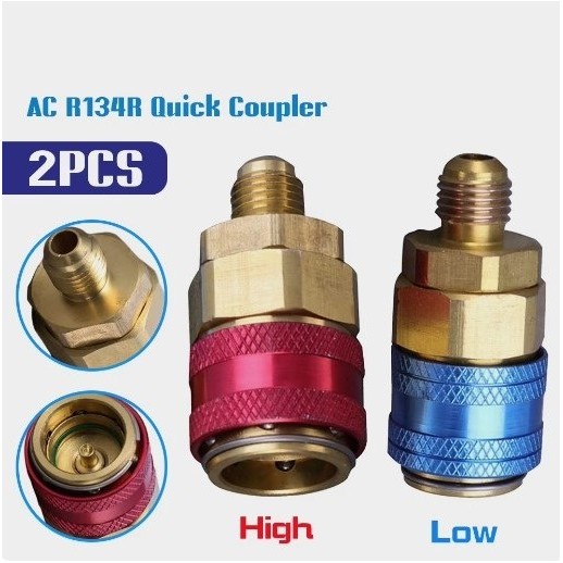 365DIY R134a Car Adapter 2 Pcs Auto Aircond Freon R134a Refrigerant ...