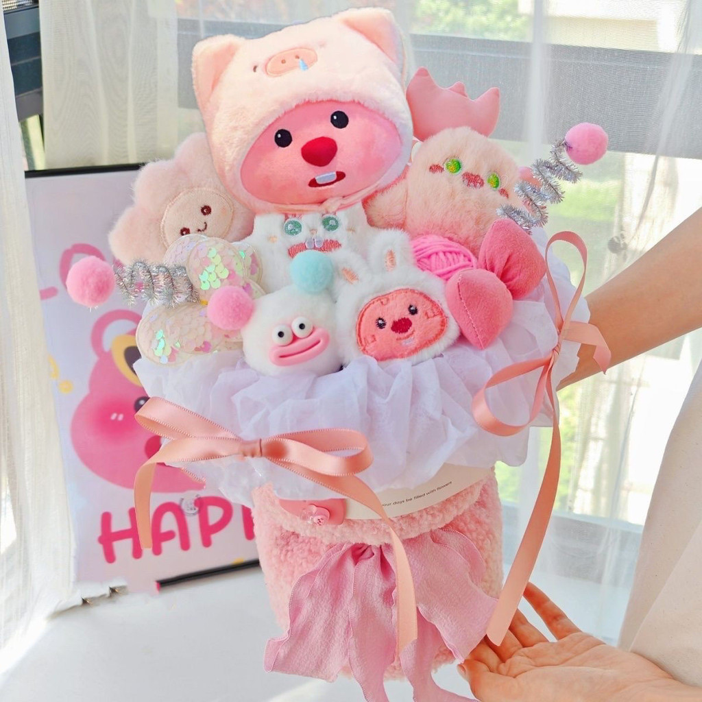 Creative loopy Ruby Little Beaver Doll Bouquet Cute Birthday Gift ...