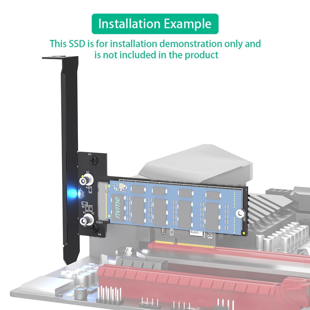 For M.2 NGFF PCI-e SSD to PCI Express 3.0 x4 Host Adapter Card Support ...