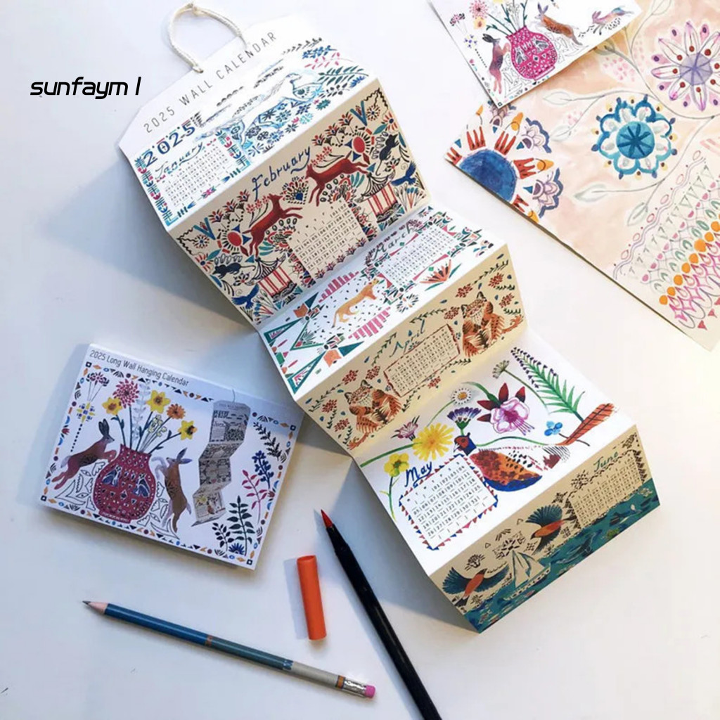 SUNFA Animal Themed Desk Calendar Compact Animal-themed Wall Planner ...