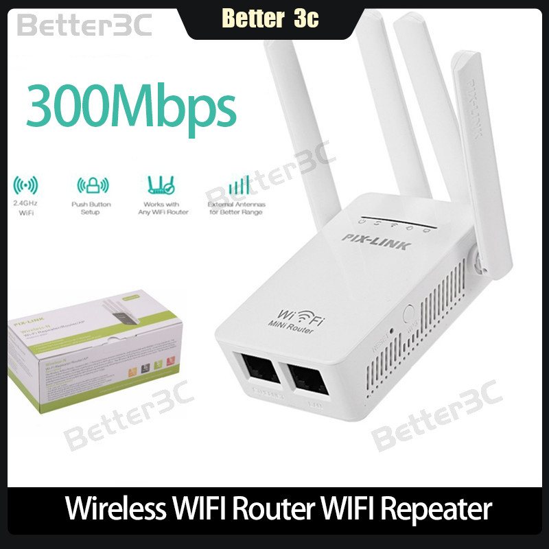 300Mbps signal booster wifi repeater extender 5g wireless Wi-Fi Amplifier Router Long Range ...