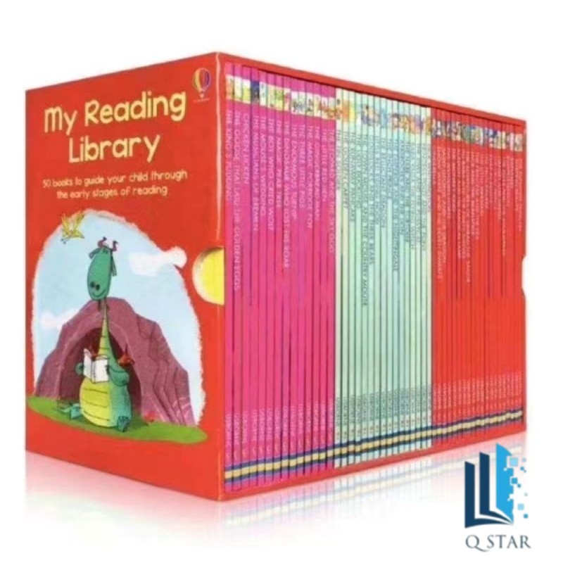 Usborne My Reading Library Collection Kids Story Book Level 2 (50 Books ...