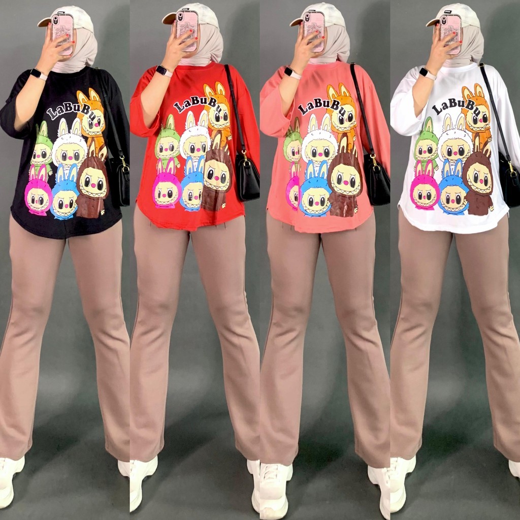 Azril - Labubu Cutbray Set Women's Jumbo Suit Babyterry Top and Cutbray ...
