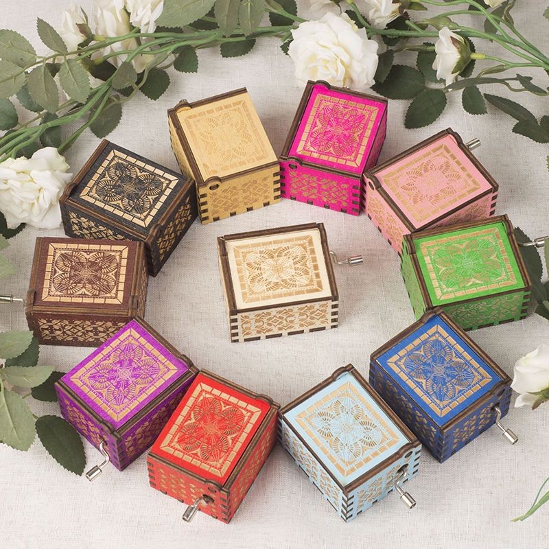 Sky City Music Box Wooden Hand-Cranked Harry Potter Music Box Male ...