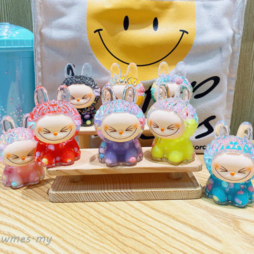 WMES1 Candy Color Labubu Doll, Colorful Bead Shiny Cartoon Acrylic ...