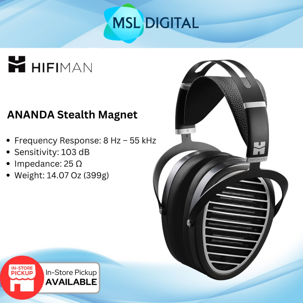 Hifiman Ananda Open Back Headphone Over-Ear Planar Magnetic with ...