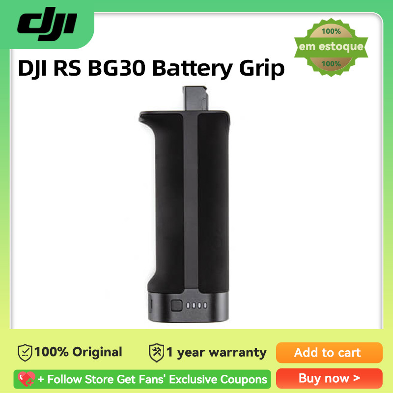 DJI RS BG30 Battery Grip 1950 mAh 12 hours 24W PD QC 2.0 fast charging ...