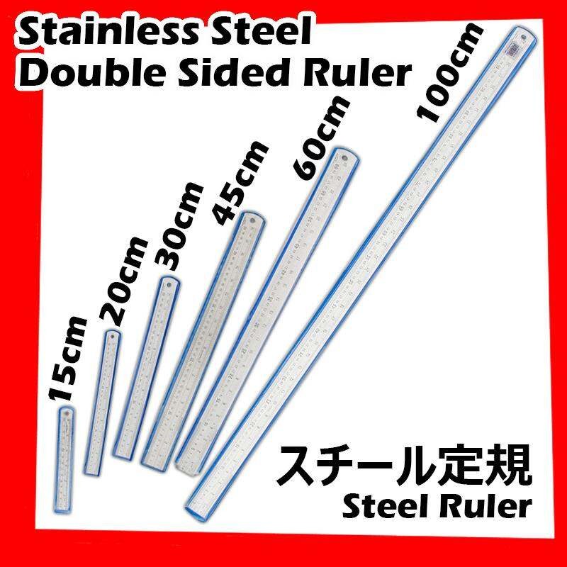 Stainless Steel Double Sided Ruler 100cm 1meter 2346 | Shopee Malaysia