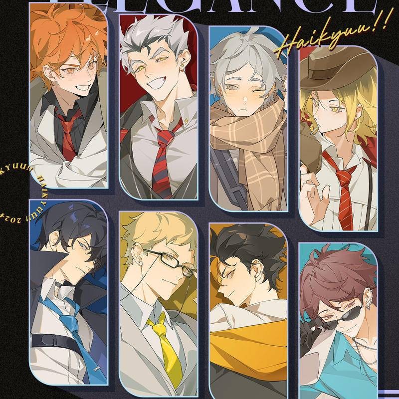 [Bota Shop] Gentleman Haikyuu!!Anime Card Acrylic Ticket Badge Pendant ...