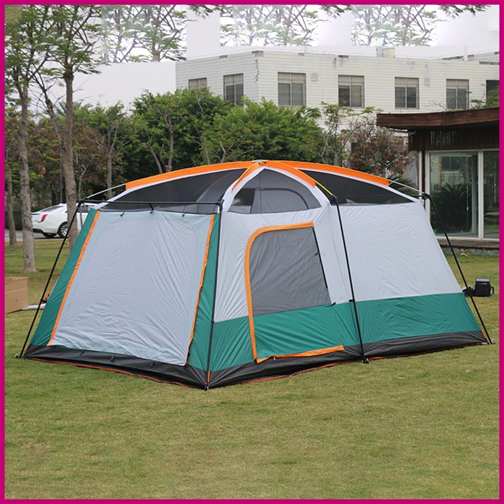 Outdoor Tents for Camping Waterproof Family Dome Tent Spacious Camp ...