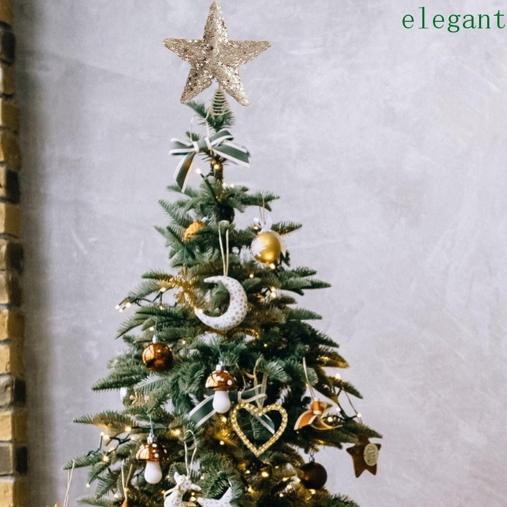 ELEGANT Christmas Tree Hanging Ornament, Shiny Unique Christmas Star ...