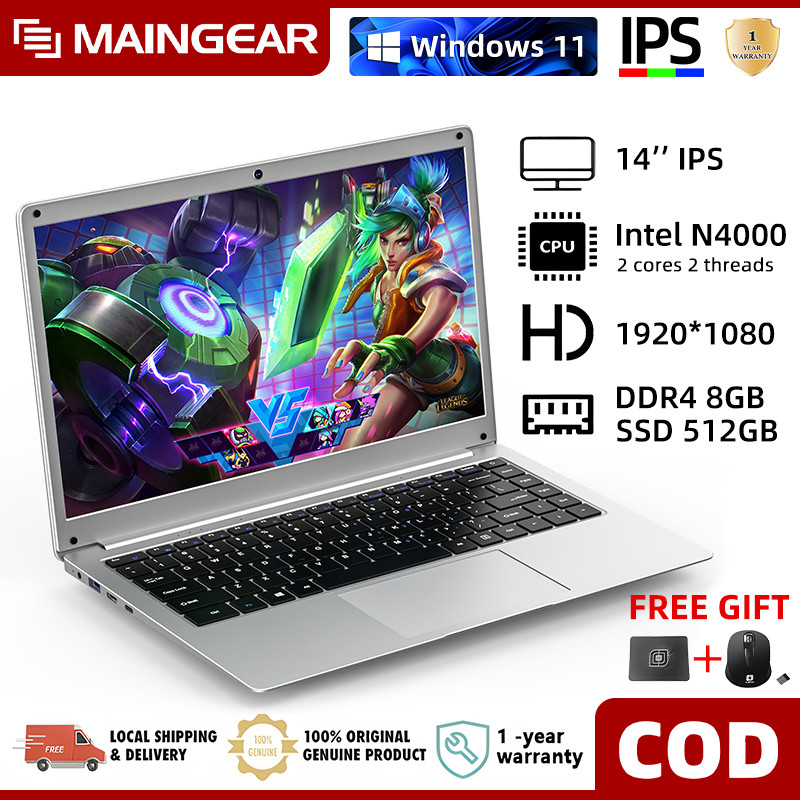SSD Laptop pink 14.1"/11.6"Gaming/Office/Student Portable Laptop ...