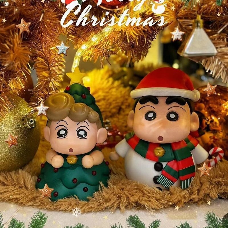 Crayon Shin-Chan Figure Christmas Snowman Shin-Chan Shin-Chan Shin-Chan ...