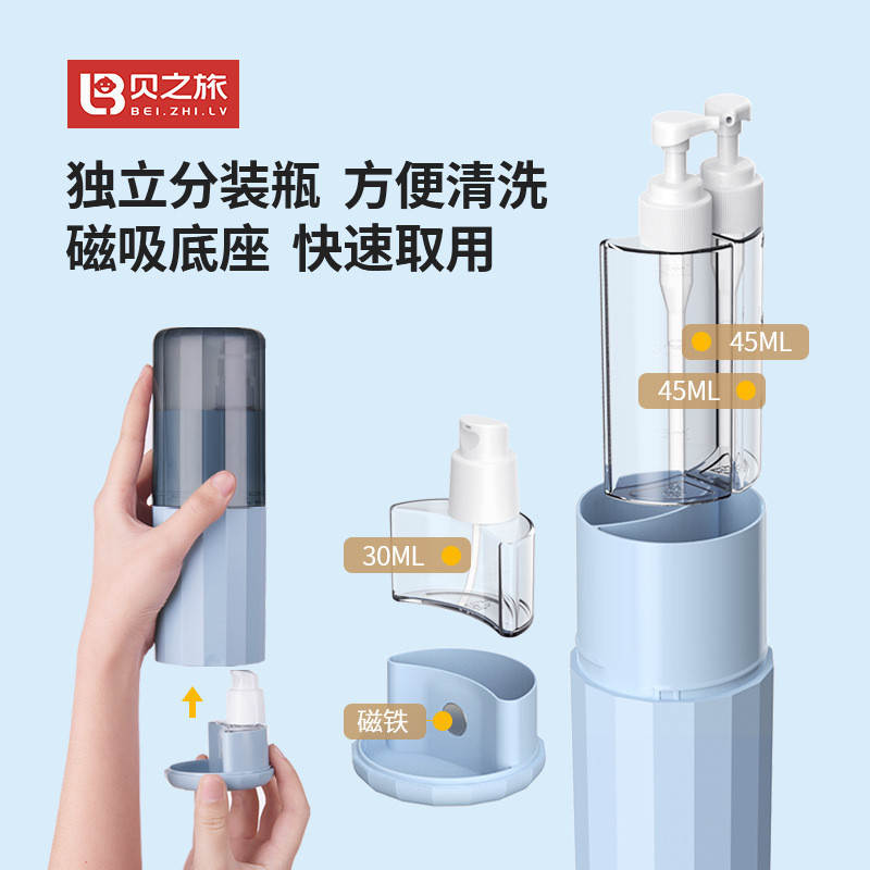 3zby Box Set Cawan Kelengkapan Mandi Perjalanan Cawan Gigi Portable 3-dalam-1 Perjalanan ...