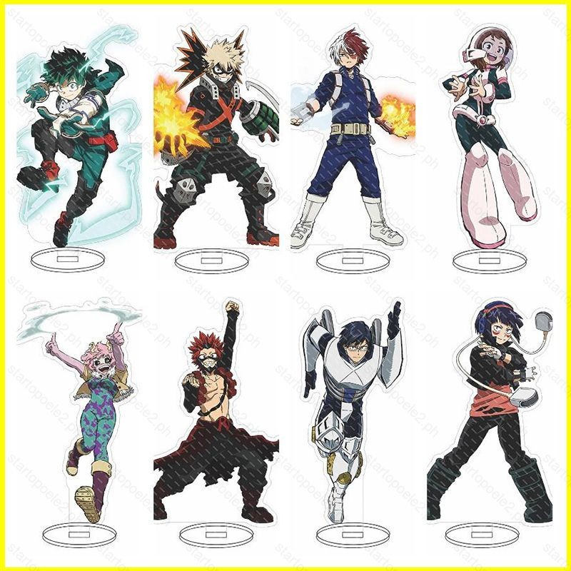 ST2 My Hero Academia Figure Anime Model Toy Izuku Katsuki Shoto Plate ...