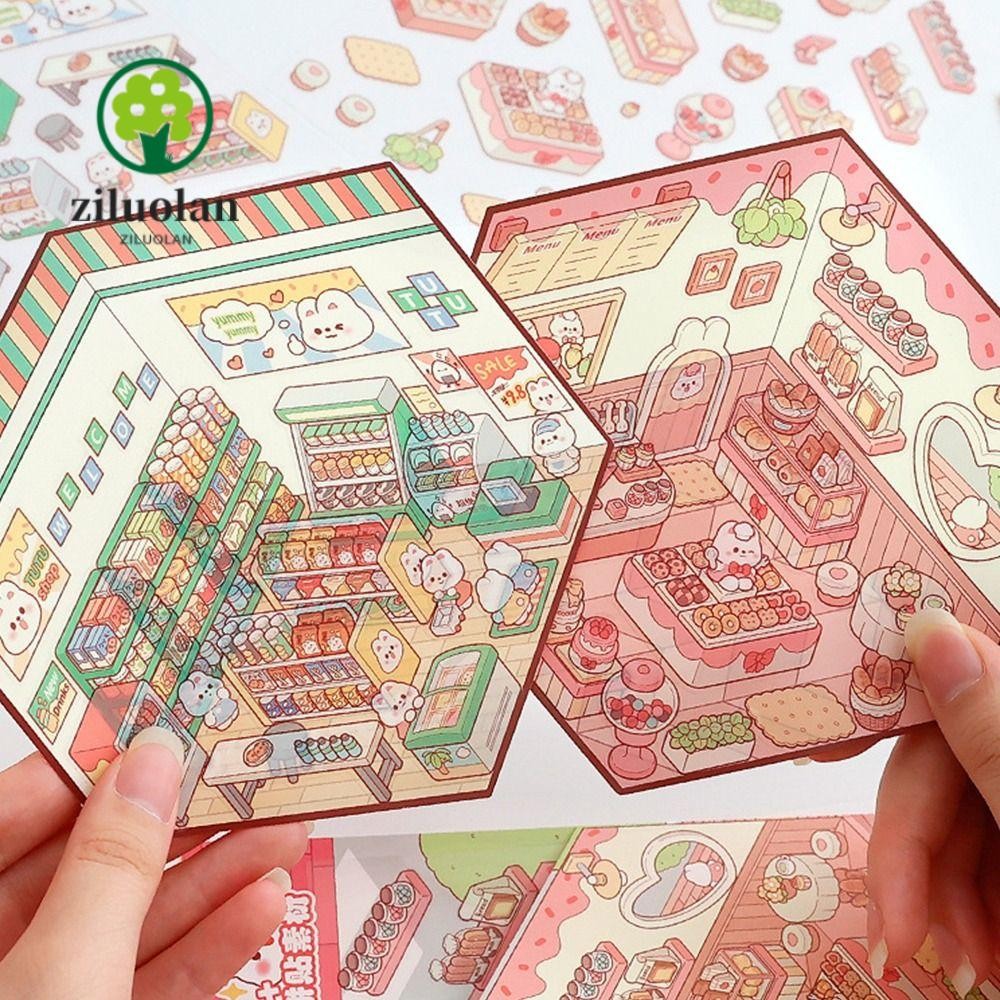 ZILUOLAN Three-dimensional Sticker, Visual Stacking DIY Landscaping ...