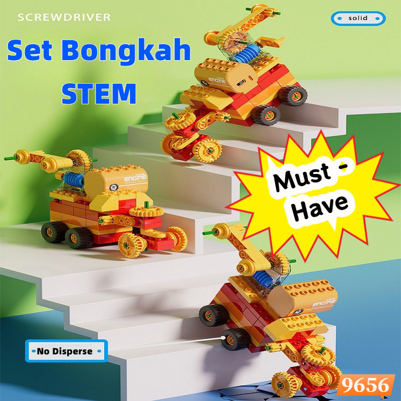 9656STEM DIY Electric Large Particle Mechanical Gear Engineering ...