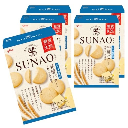 SUNAO Fermented Butter 62g x 5 boxes, Ezaki Glico snacks, snacks ...